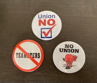 Vote No Button - Labor Relations Institute